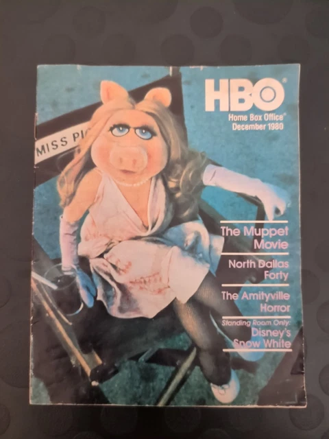 VINTAGE HBO HOME BOX OFFICE Guide December 1980 Muppet Movie Miss Piggy ...
