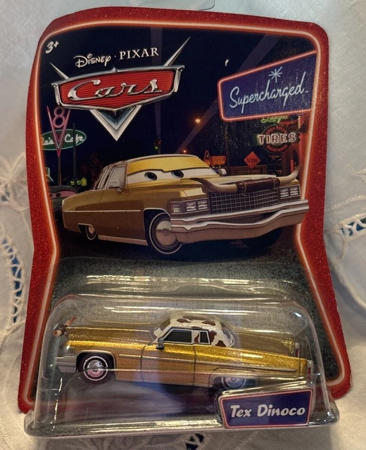 DISNEY PIXAR CARS Tex Dinoco Gold Horns Supercharged Original 2006 ...