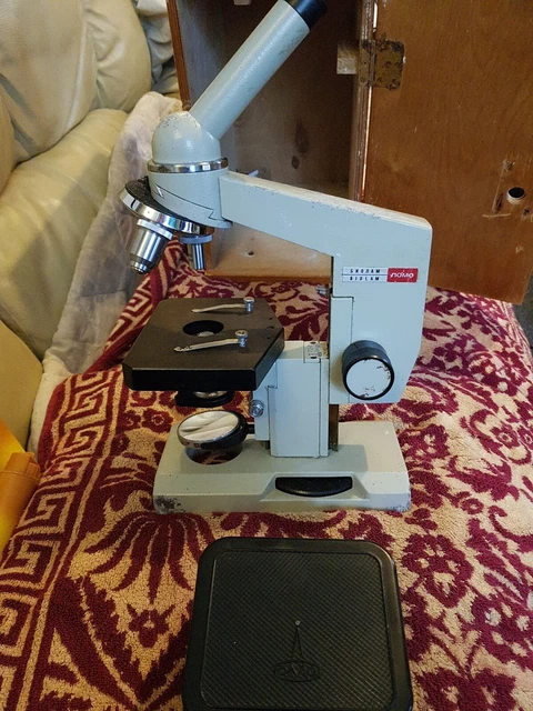 BIOLAM NOMO USSR Microscope With Wood Box And Accessories. EUR 84,86 ...