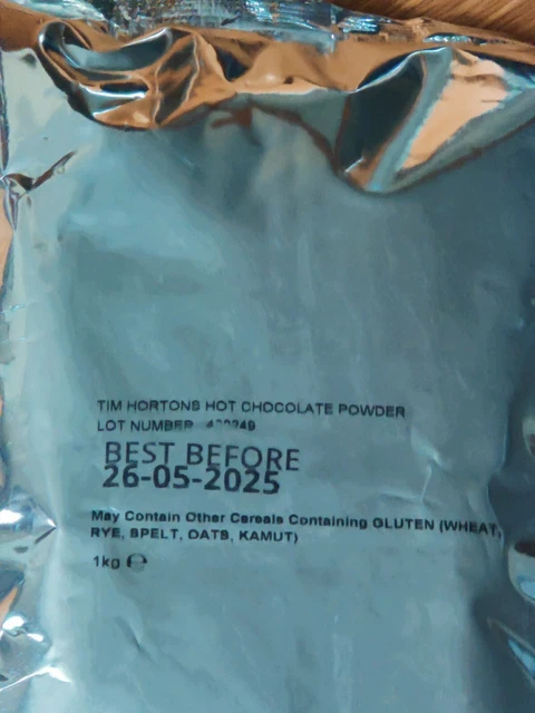 TIM HORTONS HOT Chocolate Powder 1kg Best Before 26.05.2025 £13.00 ...