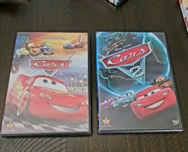DISNEY'S CARS 1 & 2 DVD lot - Lightning McQueen Mater $13.48 - PicClick CA