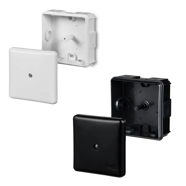 ABZWEIGDOSE VERTEILERDOSE IP55 grau 86x86x39 Aufputz Verbindungsdose EP ...