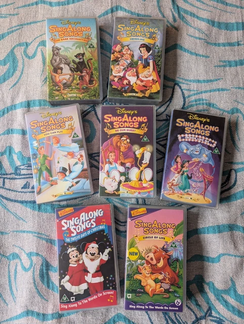 DISNEY SING ALONG VHS Collection - 7 Tapes £35.00 - PicClick UK