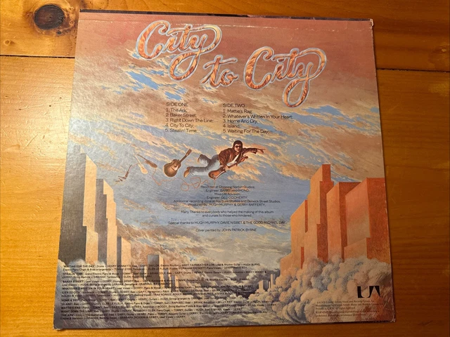 GERRY RAFFERTY – City To City 1978 UA UA-LA840-G Jacket/Vinyl NM- $48. ...