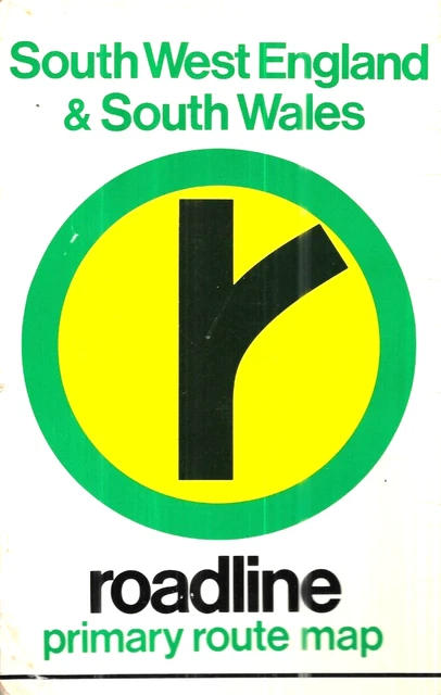 ROADLINE PRIMARY ROUTE map SOUTH WEST ENGLAND & SOUTH WALES - Circa ...
