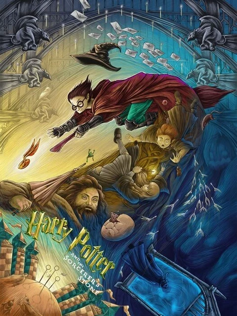 RAF BANZUELA HARRY Potter and the Sorcerer's Stone Art Print Poster Not ...
