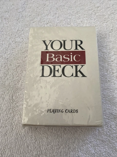NEW VINTAGE YOUR Basic Deck Playing Cards - Poker Size - Sealed! £7.55 ...