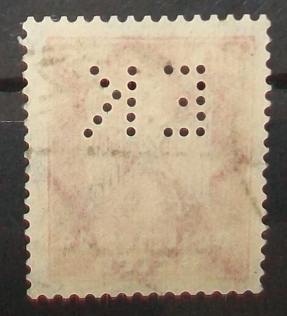 N°206A STAMP GERMAN REICH CANCELED COMPANY PERFORATIONS PERFINS Aus EUR ...