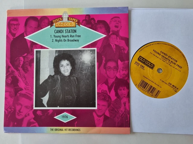 CANDI STATON - Young hearts run free/ Nights on Broadway 7'' Vinyl UK ...