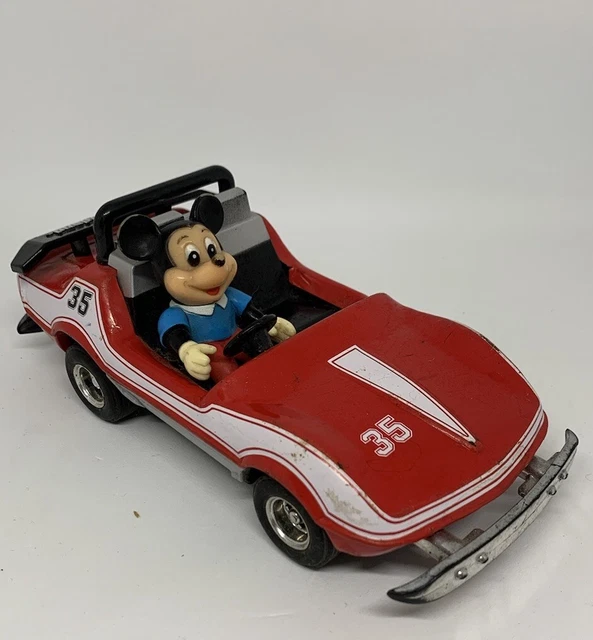 WALT DISNEY MICKEY Mouse Tokyo Disneyland Pullback Racing Car Vintage ...