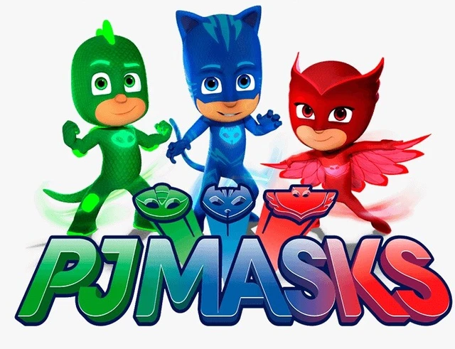 PJ MASK LOGO Edible Icing Sheet For Cakes Topper A4 Different Sizes ...
