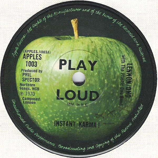 JOHN LENNON & Yoko Ono With The Plastic Ono Band - Instant Karma ! (7 ...