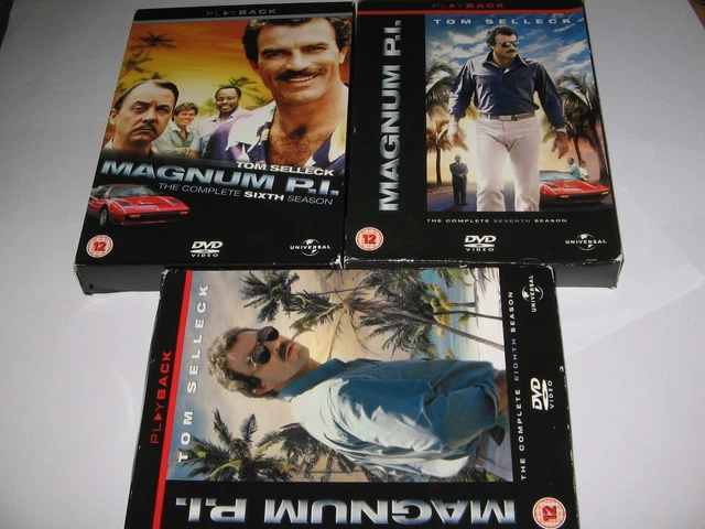 MAGNUM P I ( Tom Selleck ) COMPLETE SEASONS / SERIES 6 7 & 8 Region 2 ...