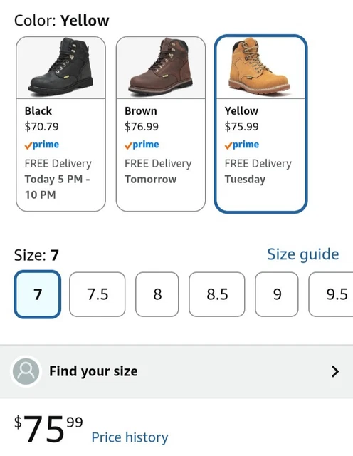 WORK BOOTS FOR Men Waterproof Soft Toe Anti Fatigue Slip Resistant ...