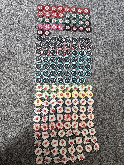 BUNDLE OF 167 x Mixed Poker Chips Collectable £14.99 - PicClick UK
