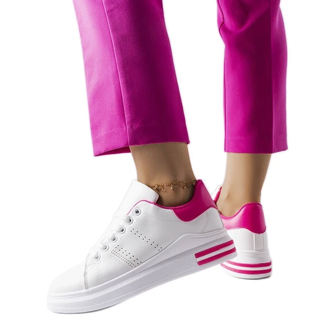 ZAPATILLAS BLANCAS CON un toque rosa de Davisson blanco EUR 36,51 ...