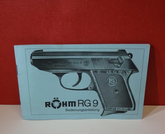 ORIGINAL ALTE RÖHM RG 9 Gas Pistole Bedienungsanleitung selten EUR 19 ...