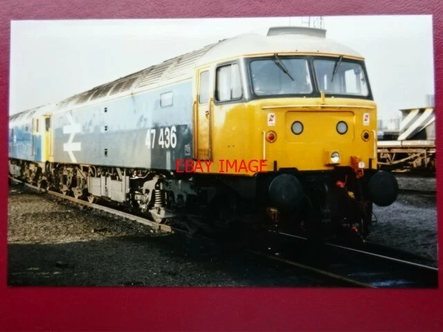 PHOTO BR Class 47 Loco No 47436 At Gateshead 1988 £1.25 - PicClick UK