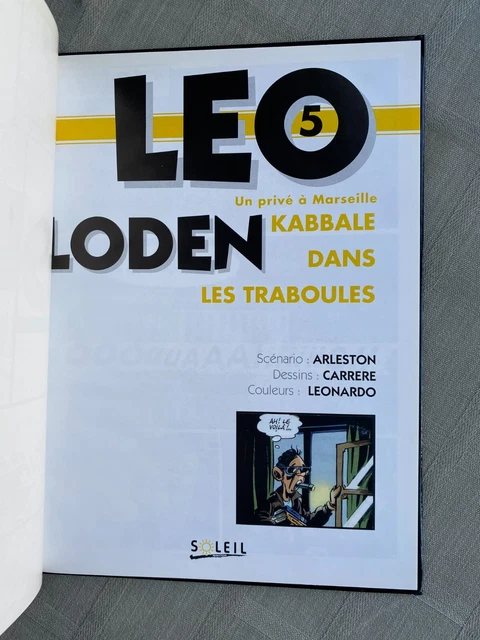 CARRÈRE ARLESTON LÉO Loden Tome 5 Kabbale Dans Les Traboules Eo En État ...