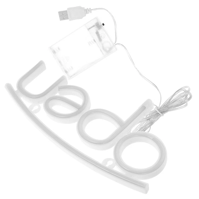 OPEN NEON SIGN Light LED Wall Light Decor Night Neon Lamp for Cafes Party £23.28 - PicClick UK