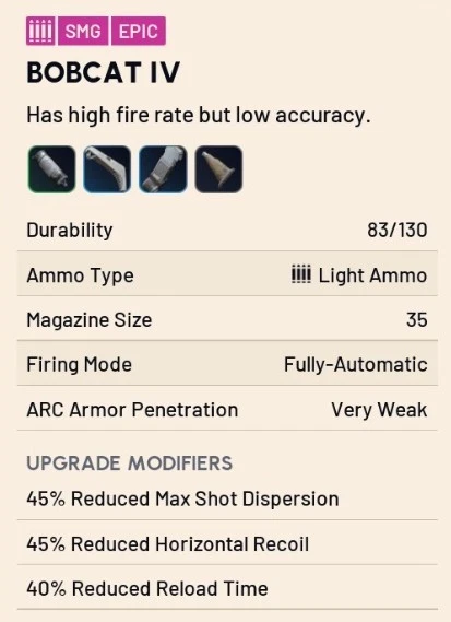 ARC RAIDERS 💫 Weapon / Waffe 💫 Bobcat IV EUR 9,00 - PicClick DE