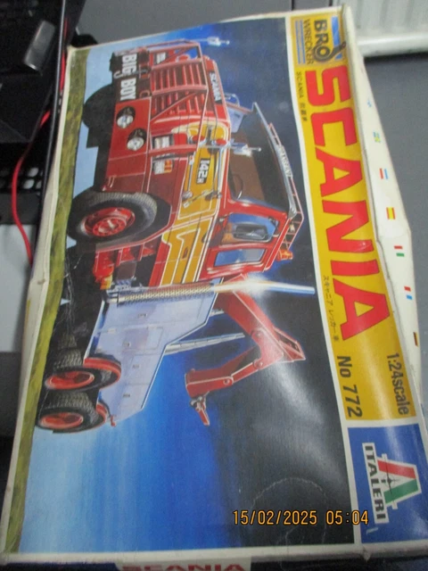 SPARES OR REPAIRS Italeri Scania Bro Wrecker No772 1:24 Scale Part ...