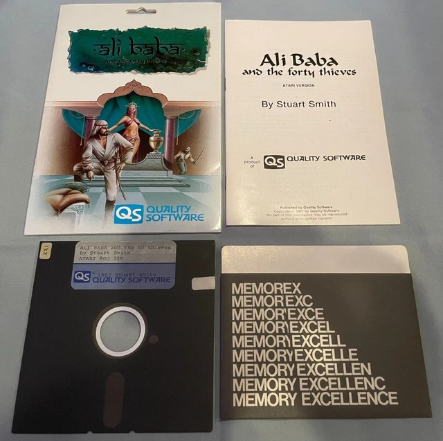 ALI BABA AND the Forty Thieves - Atari 400/800 Computer Video Game Disk ...