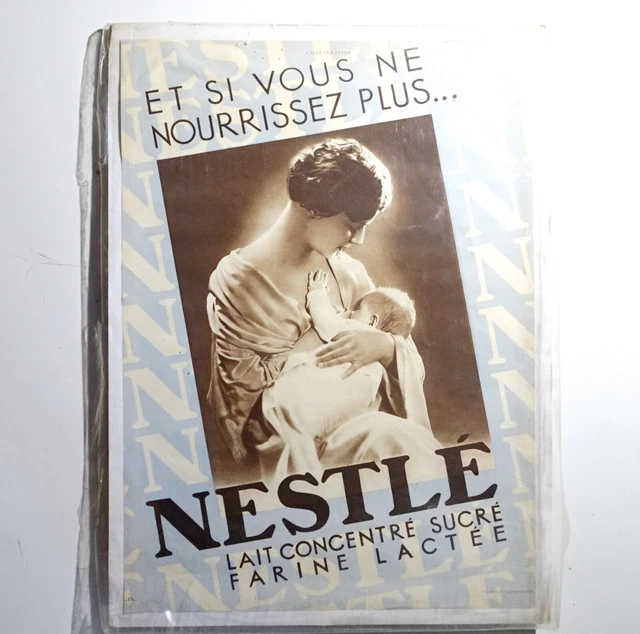 NESTLÉ LAIT CONCENTRÉ sucré publicité cartonnée . EUR 12,00 - PicClick FR