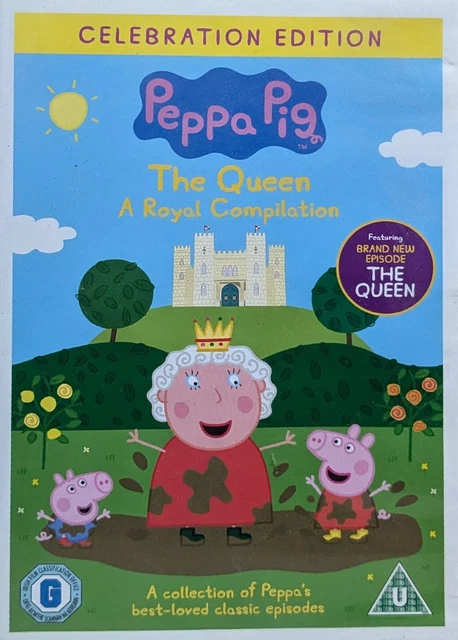 PEPPA PIG - The Queen Royal Compilation (DVD, 2012) Disc & Artwork Only ...
