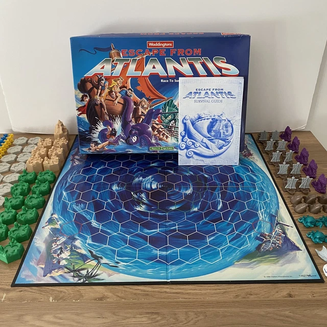 ESCAPE FROM ATLANTIS Board Game Vintage Waddingtons 100% Complete Nice Condition £59.95 ...