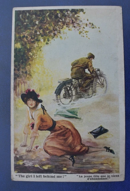 ARTHUR BUTCHER ARTIST Signed WW1 Postcard,Motorcycle,Glamour £2.99 ...