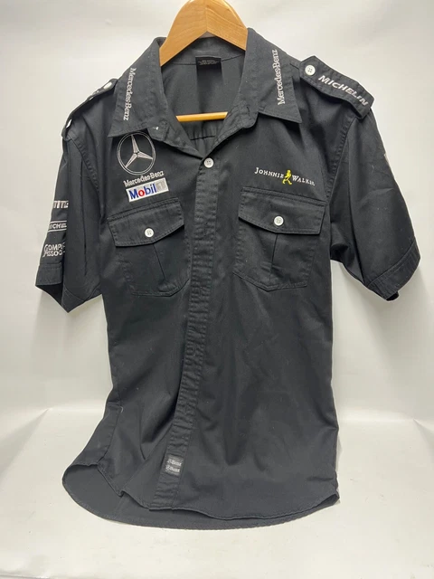 MERCEDES BENZ MOBIL 1 Johnnie Walker Black Shirt Top Michelin Size Large £94.31 - PicClick UK