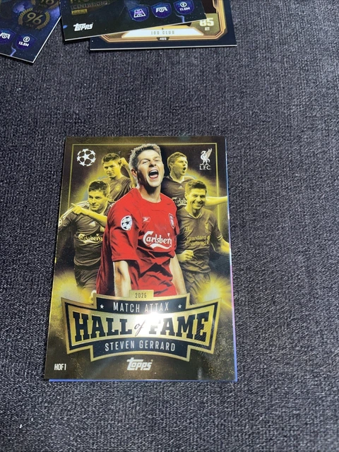 TOPPS MATCH ATTAX 25/26 Hall Of Fame Chrome Steven Gerrard Football ...