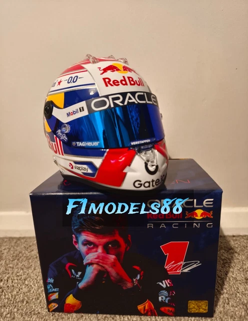 MAX VERSTAPPEN 1/2 Scale Helmet 2025 Red Bull Racing F1 £151.49 ...
