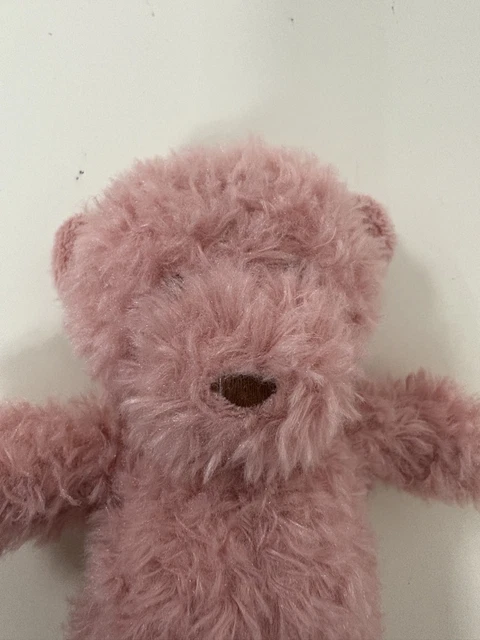 GEORGE AT ASDA small DUSKY PINK Teddy Bear Soft Toy Cuddly 6" tall ...