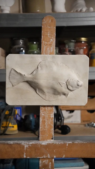 ANTIQUED PLAICE HANDMADE plaster cast £0.99 - PicClick UK