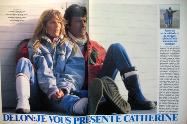 ALAIN DELON CATHERINE Pironi Paris Match N° 1852 Fevrier 1984 EUR 10,00 ...