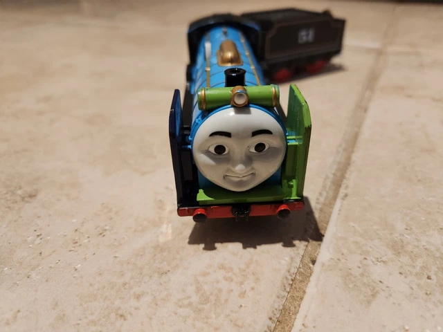 TOMY PLARAIL THOMAS Tank Engine Trackmaster Train Patchwork Blue Hiro £ ...