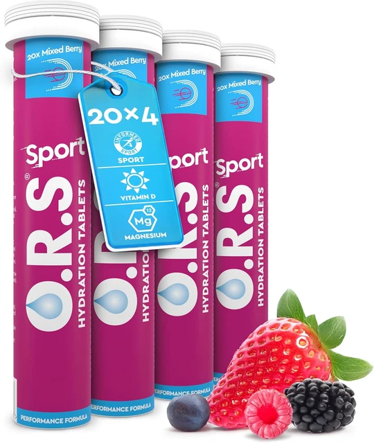 O.R.S ELECTROLYTE TABLETS for Sports Hydration 80 Servings £24.58 ...