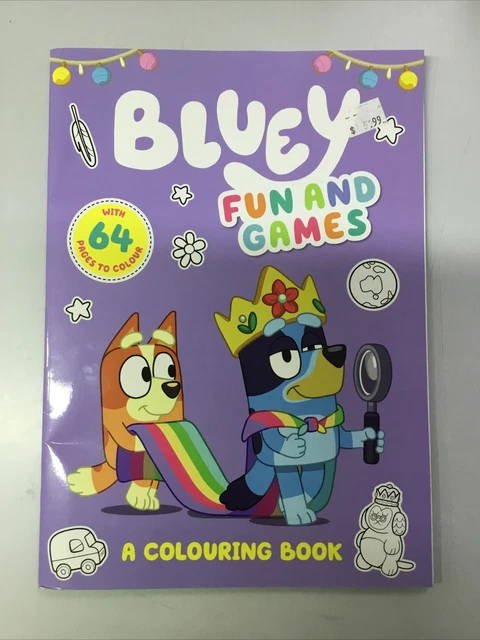 BLUEY - BLUEY Fun and Games Colouring Book Official Colouring Book ...