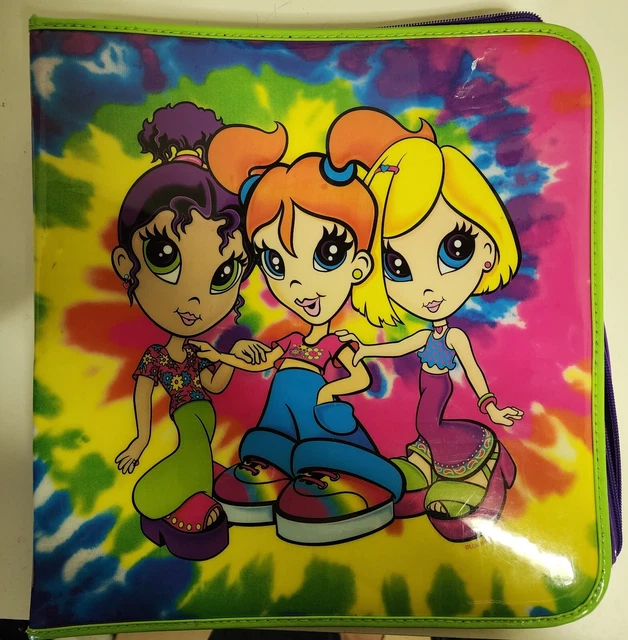VTG 90’S LISA Frank Fab Friends Zip Around Folder School Stuff Used W ...