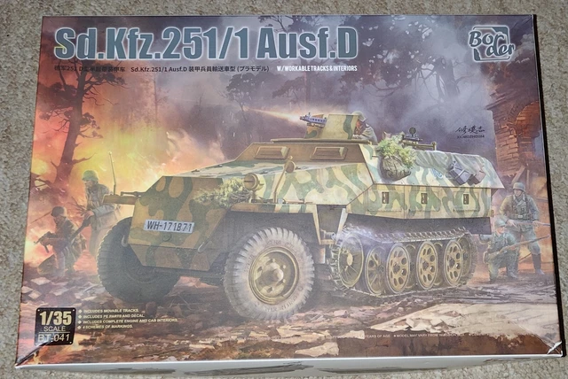 WW2 GERMAN SD.KFZ 251/1 Ausf D, 1:35 Border Model (BT-041) MODEL KIT £ ...