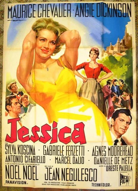 WERBEPLAKAT ORIGINAL JESSICA 62 Angie Dickinson Chevalier De Silk Force ...
