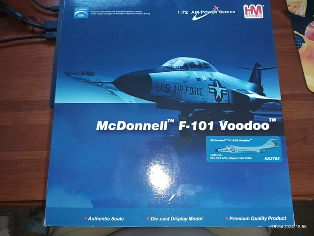 HOBBYMASTER MCDONNELL DOUGLAS F-101B VOODOO 136th FIS NY ANG 1970's ...