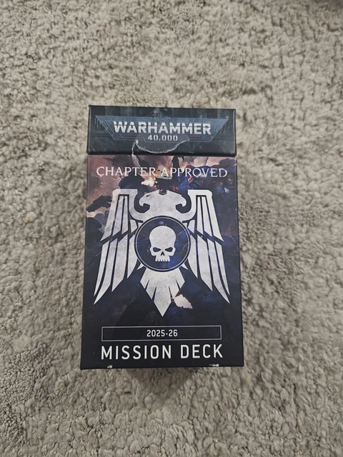 WARHAMMER 40,000 CHAPTER Approved Mission Deck 2025-26 open but never ...