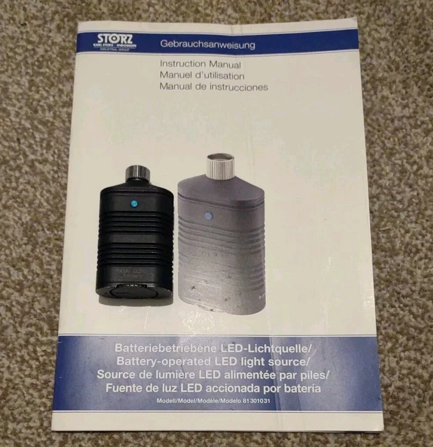 KARL STORZ ENDOSCOPE Battery Operated Light Source Model 81301031 With ...