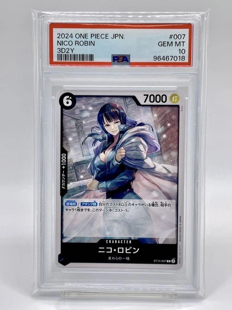 CARTE ONE PIECE PSA10 Nico Robin 3D2Y C ST14-007 Japonaise EUR 54,05 ...