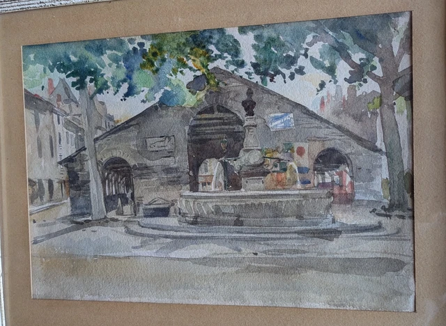 ANCIENNE PEINTURE AQUARELLE Cremieu Isère Dauphiné peinture dauphinois cadre EUR 38,00 - PicClick FR