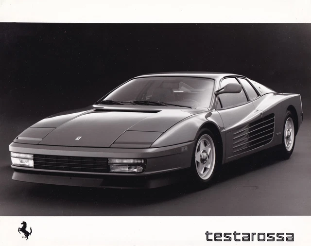 FERRARI TESTAROSSA L.H.D. Front Side View, Period Photograph. £10.99 ...