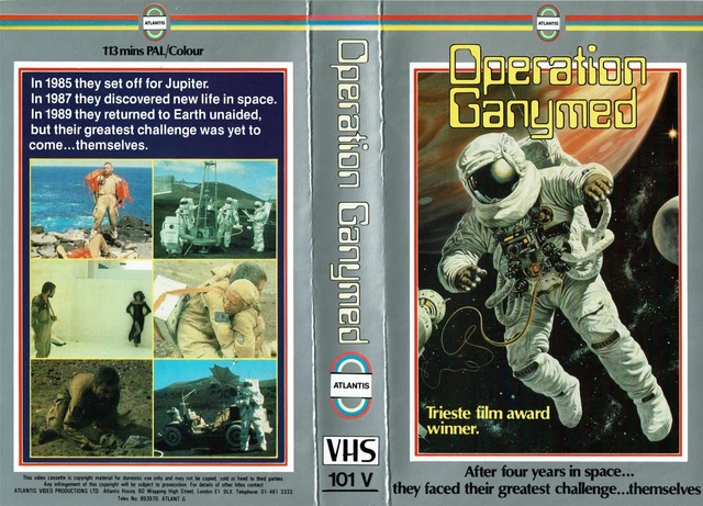 OPERATION GANYMED (1) Original Uk Pre-Cert Video Sleeve / Atlantis ...